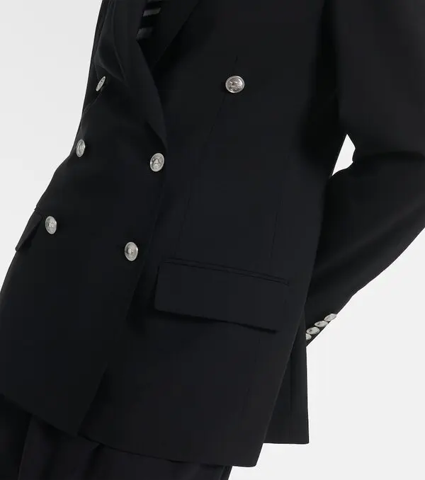 Polo Ralph Lauren Double-breasted Wool-blend Blazer