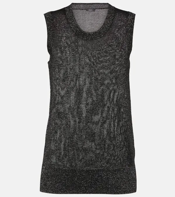 JOSEPH Grizzly Jersey Tank Top - Black