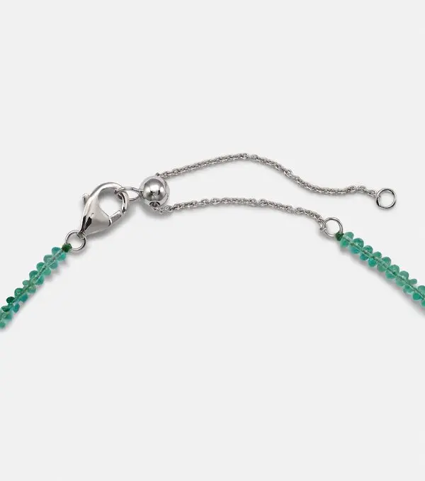 KAMYEN 18kt Gold Choker With Emeralds And Diamonds