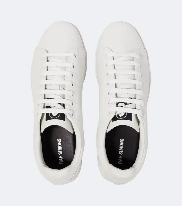 Raf Simons Orion Leather Lace-up Sneakers - Grey