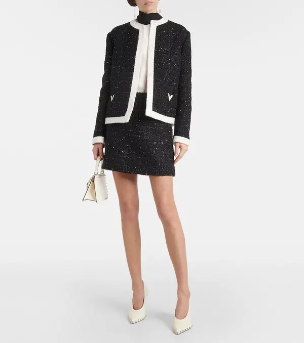 Valentino Garavani Tweed Lame Jacket