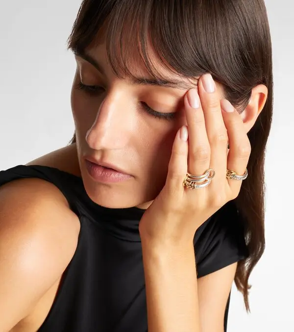 SPINELLI KILCOLLIN Orion Linked Rings In Sterling And 18kt Gold