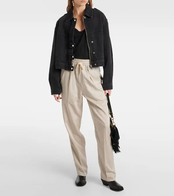 MARANT ETOILE Cotton Straight Pants