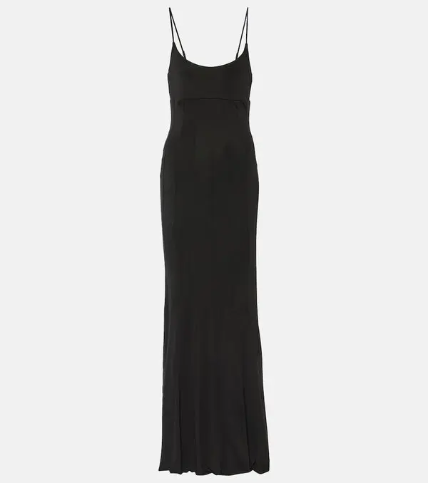 Staud Lauren Jersey Maxi Dress - Black