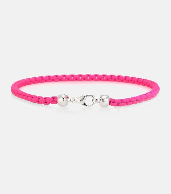 EERA Giada 18kt White Gold Anklet - Pink