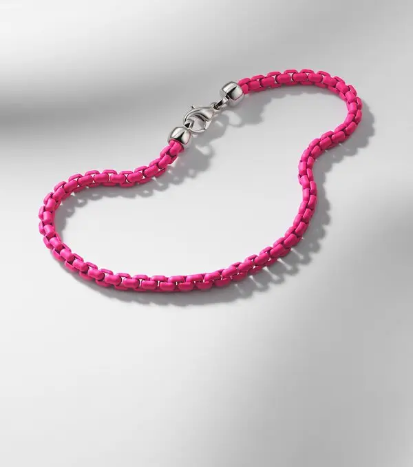 EERA Giada 18kt White Gold Anklet - Pink