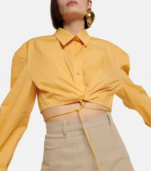 Jacquemus La Chemise Plidao Cotton Poplin Shirt