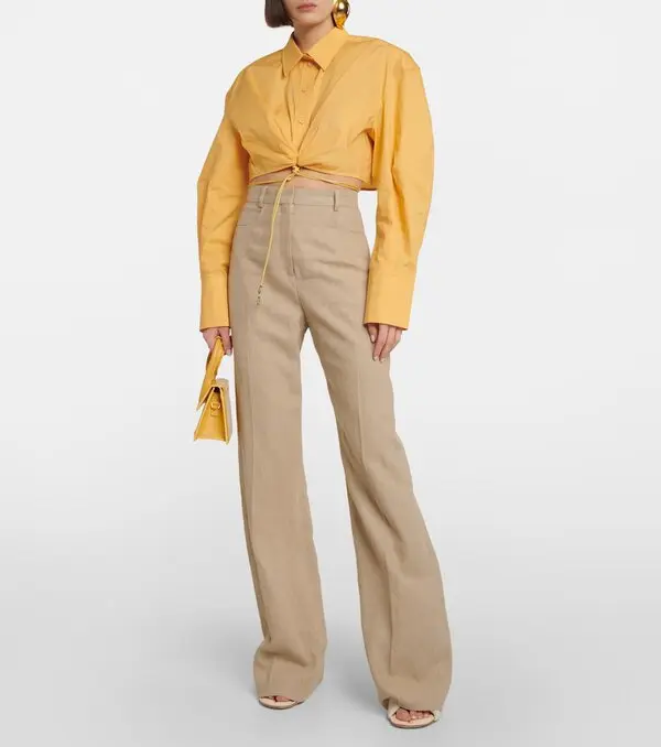 Jacquemus La Chemise Plidao Cotton Poplin Shirt