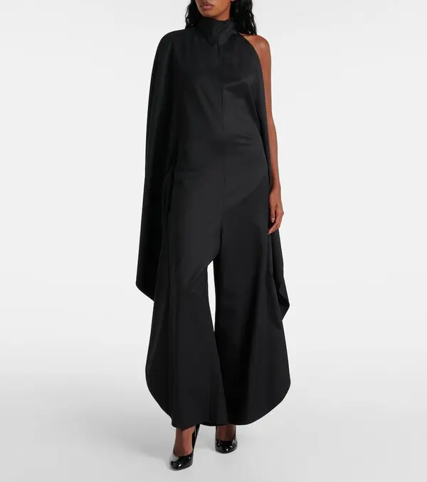 Alaïa Open-back Wool Grain De Poudre Jumpsuit