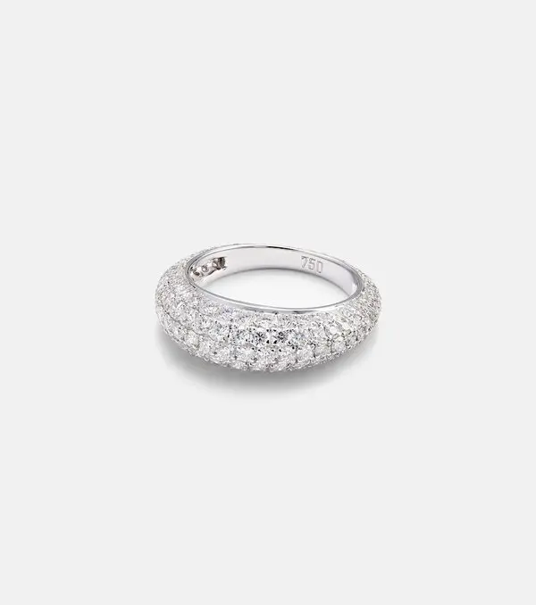 KAMYEN Diamond Disco 18kt White Gold Ring - Silver