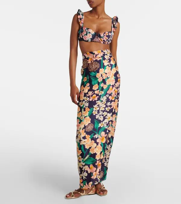 Agua Bendita Printed Beach Cover-up