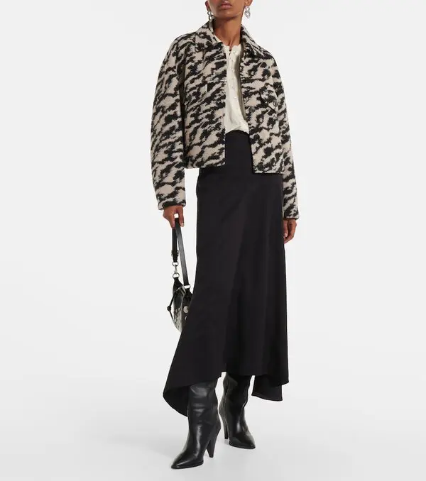 MARANT ETOILE Ferida Printed Wool-blend Jacket - Multicoloured