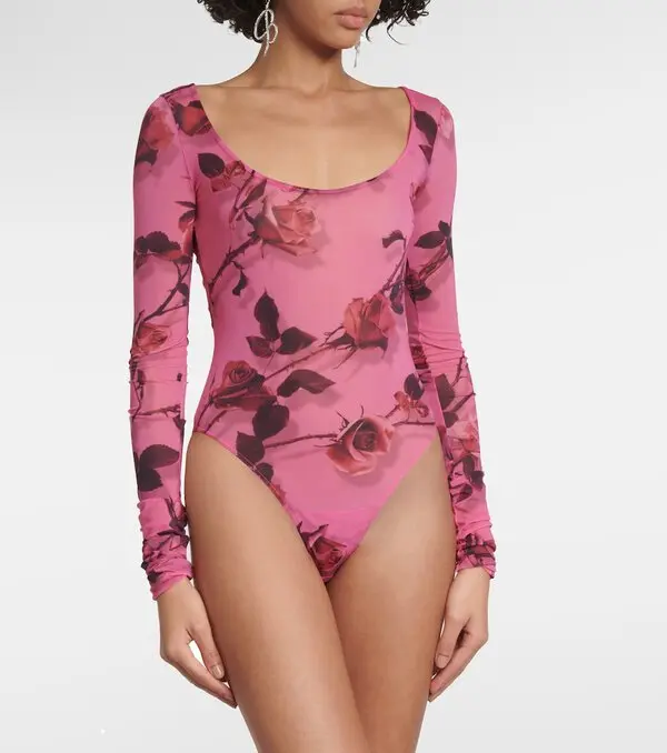 Blumarine Floral Printed Bodysuit