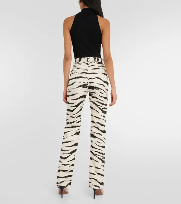 Alaïa Zebra Print Jeans