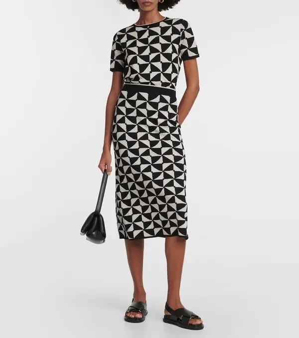 Max Mara Enza High-rise Wool Midi Skirt