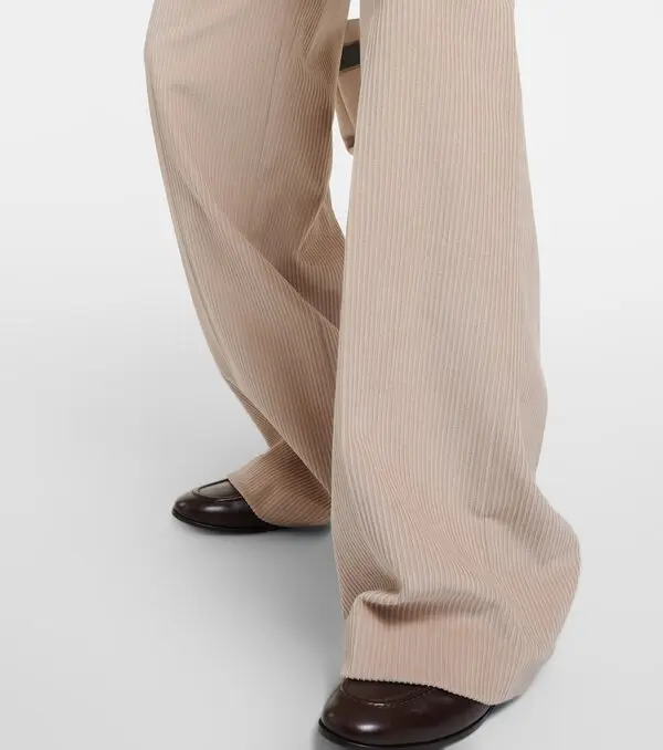 Brunello Cucinelli Cotton Corduroy Wide-leg Trousers