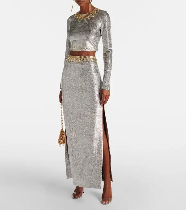 Rabanne Embellished Maxi Skirt