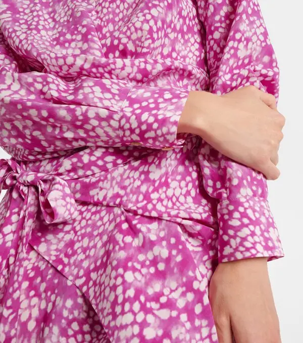 Isabel Marant Étoile Draped Silk-blend Mini Dress