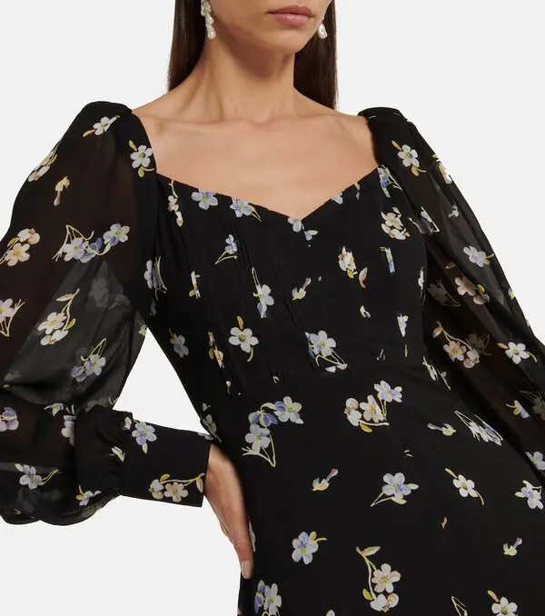 Dorothee Schumacher Midnight Blossom Midi Dress