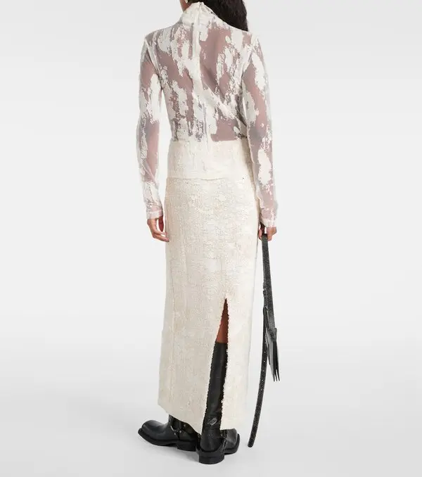 Acne Studios Cotton-blend Turtleneck Top