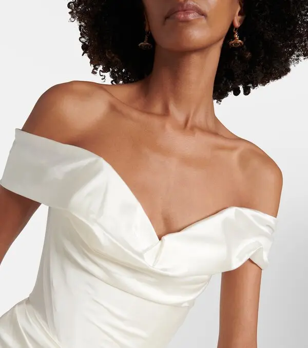 VIVIENNE WESTWOOD Nova Cora Satin Gown - White