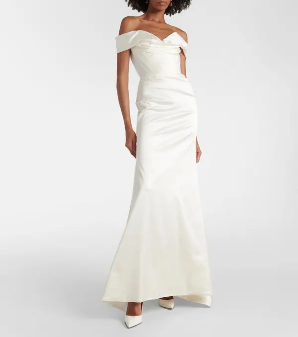 VIVIENNE WESTWOOD Nova Cora Satin Gown - White