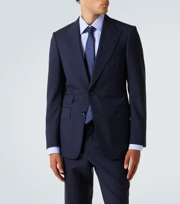 TOM FORD Shelton Wool Suit - Blue