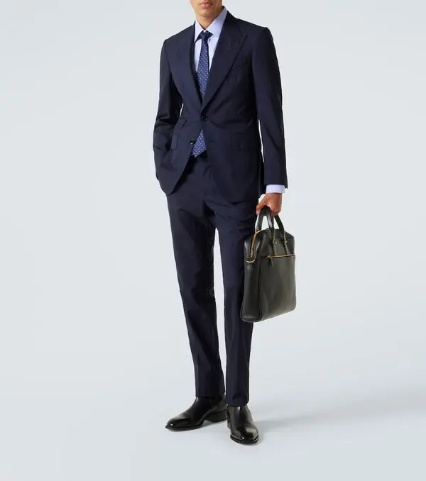 TOM FORD Shelton Wool Suit - Blue