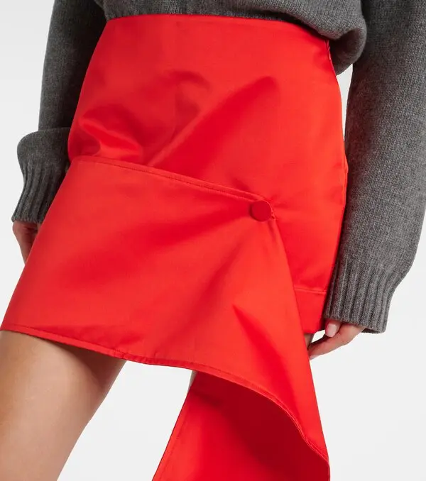 Plan C Satin Mini Skirt