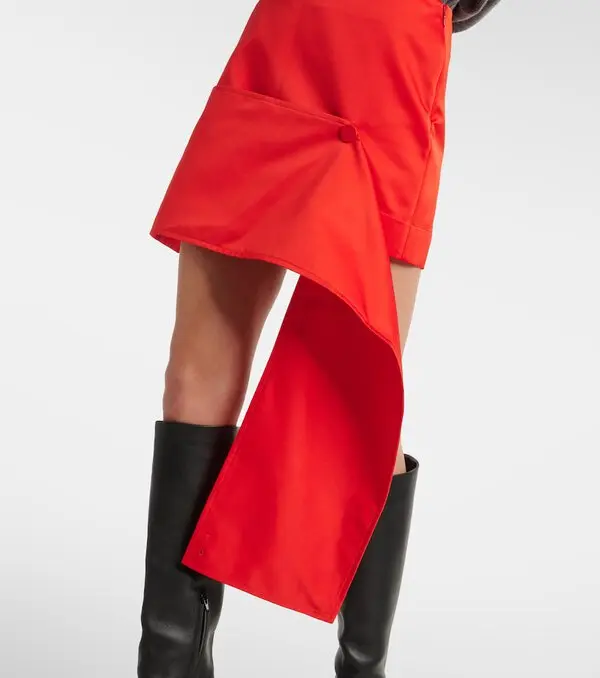 Plan C Satin Mini Skirt