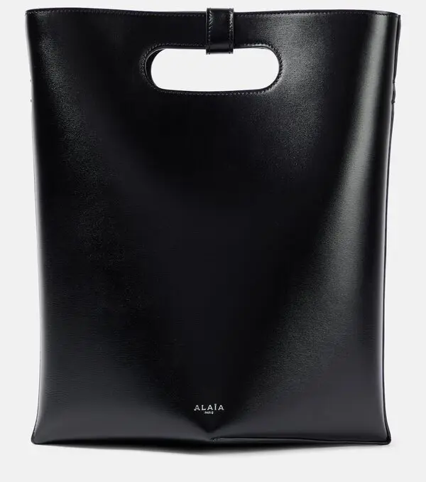 Alaïa Folded Leather Tote Bag - Black
