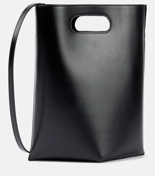 Alaïa Folded Leather Tote Bag - Black