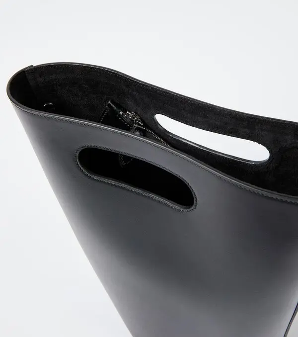 Alaïa Folded Leather Tote Bag - Black