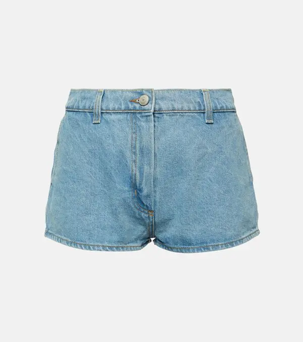 Magda Butrym High-rise Denim Shorts - Blue