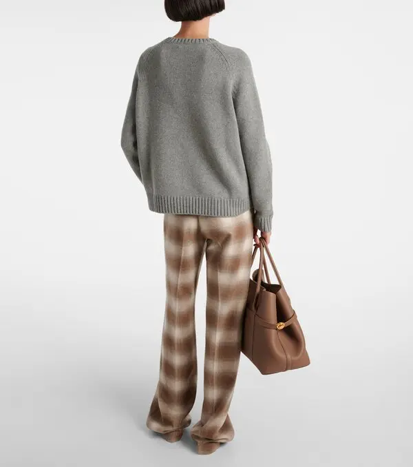 Loro Piana Parksville Cashmere Crewneck Sweater - Grey