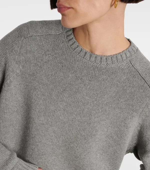 Loro Piana Parksville Cashmere Crewneck Sweater - Grey