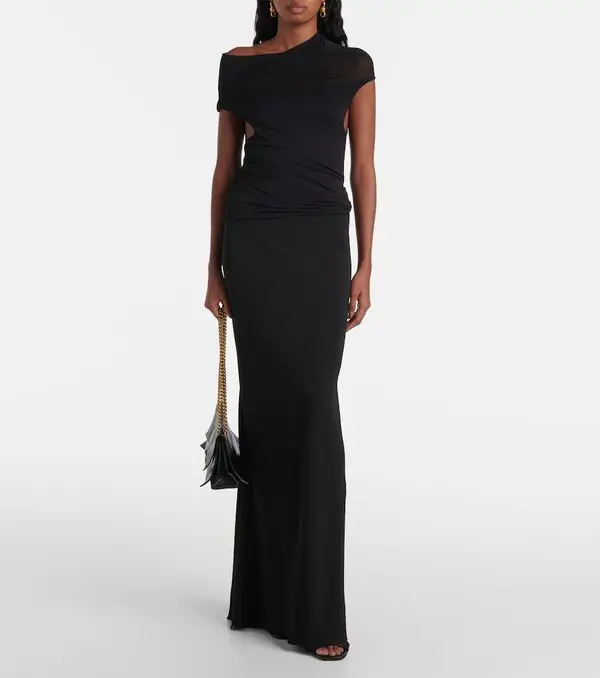 Rick Owens Draped Jersey Mini Dress