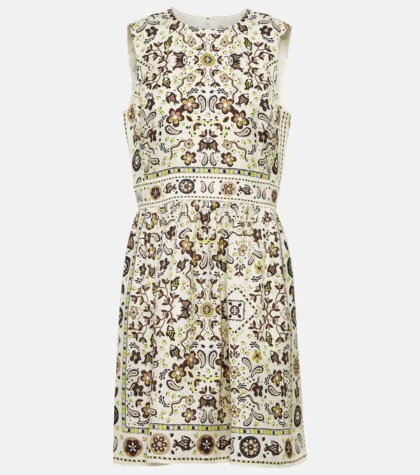 Tory Burch Printed Silk Mini Dress