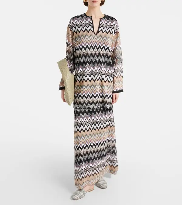 Missoni Zig Zag Canvas Mules
