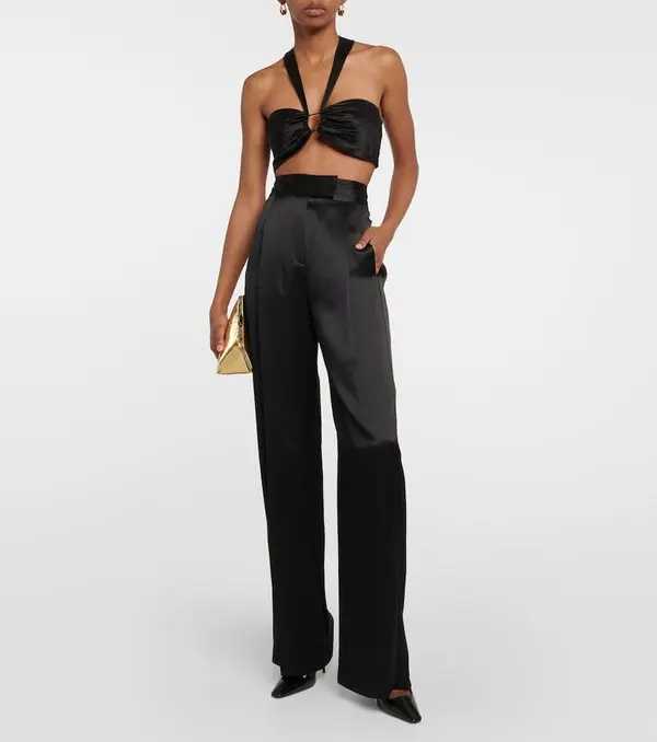 THE SEI Silk Satin Bra Top