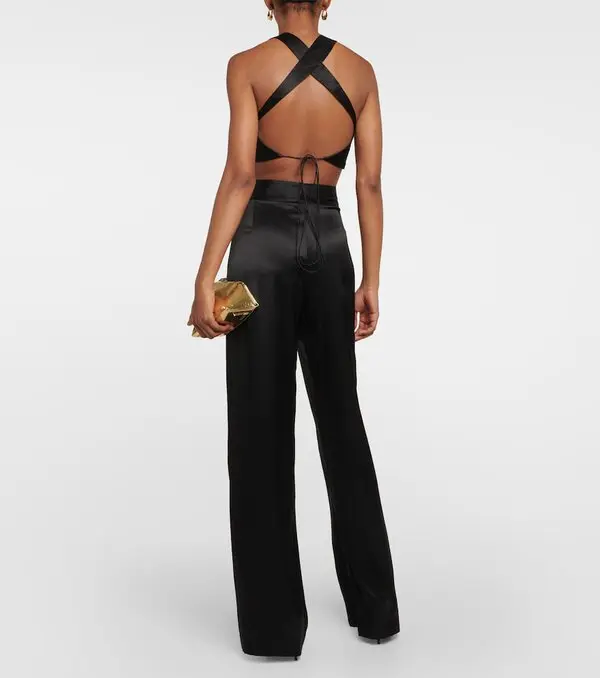 THE SEI Silk Satin Bra Top