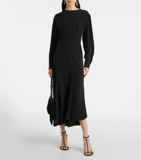 Isabel Marant Étoile Hanane Ruffled Silk Maxi Dress