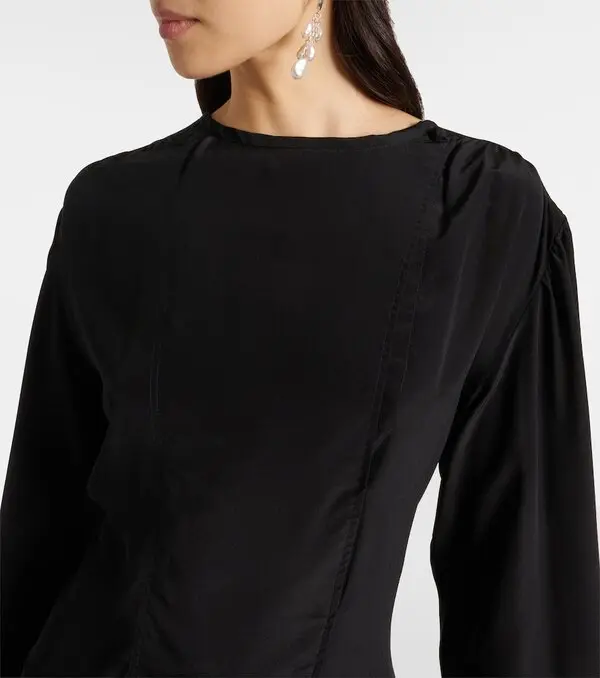 Isabel Marant Étoile Hanane Ruffled Silk Maxi Dress