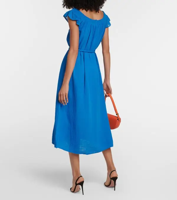 Velvet By Graham & Spencer Justine Cotton Midi Dress