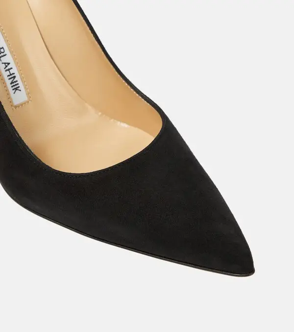 Manolo Blahnik Bb 90 Suede Pumps - Black