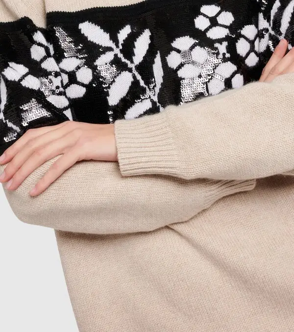 Max Mara Jacquard Wool And Cashmere Sweater