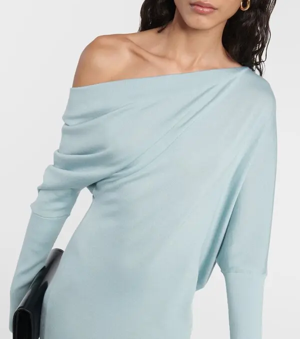 TOM FORD Off-shoulder Midi Dress