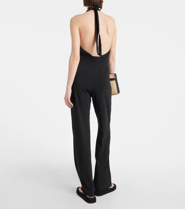 Max Mara Nice Halterneck Jersey Jumpsuit
