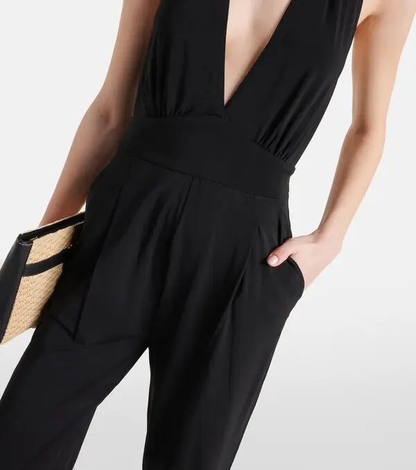 Max Mara Nice Halterneck Jersey Jumpsuit
