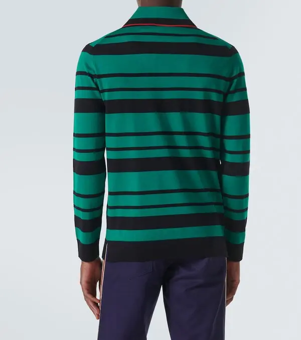 WALES BONNER Sitar Striped Wool And Silk Sweater
